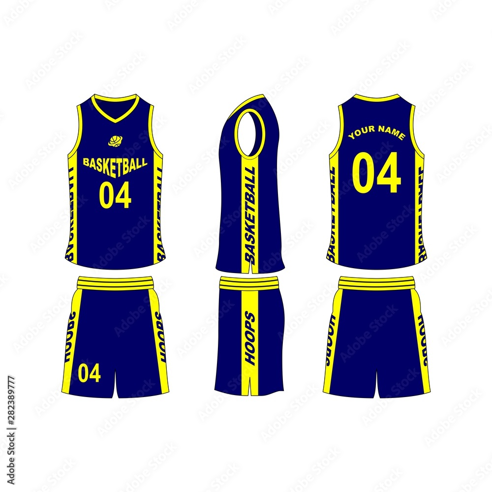 Basketball jersey set template collection. Stock Vector | Adobe Stock