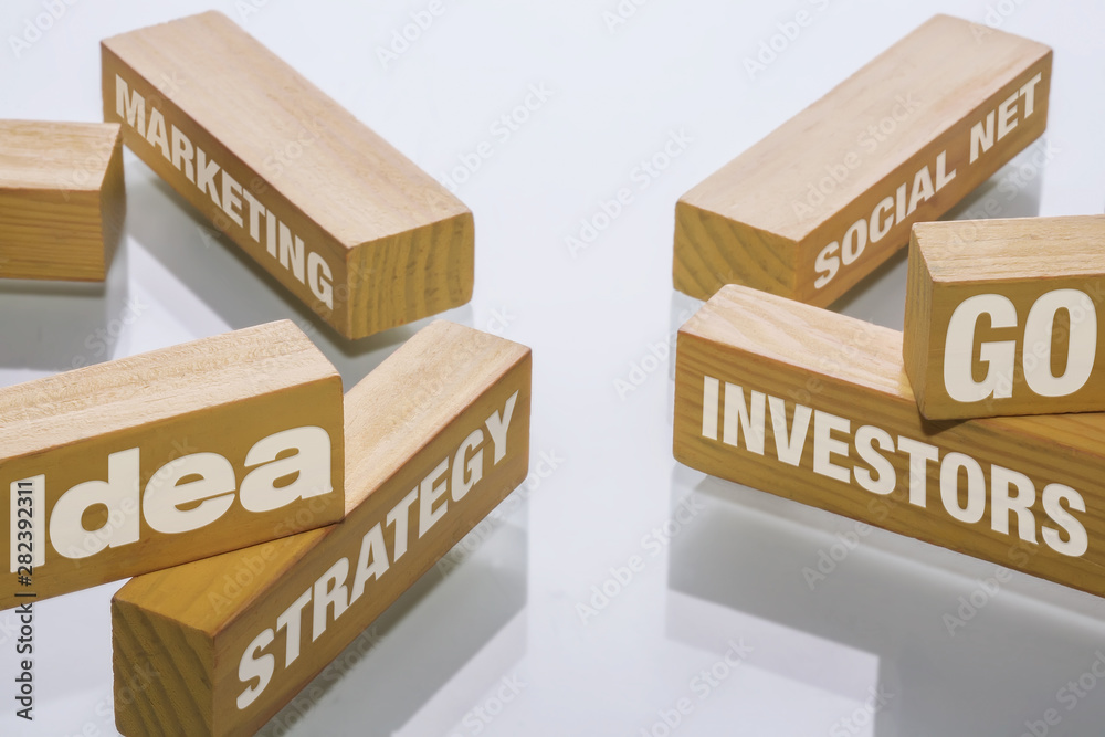 The formation of a start up company conveyed by building blocks of ...