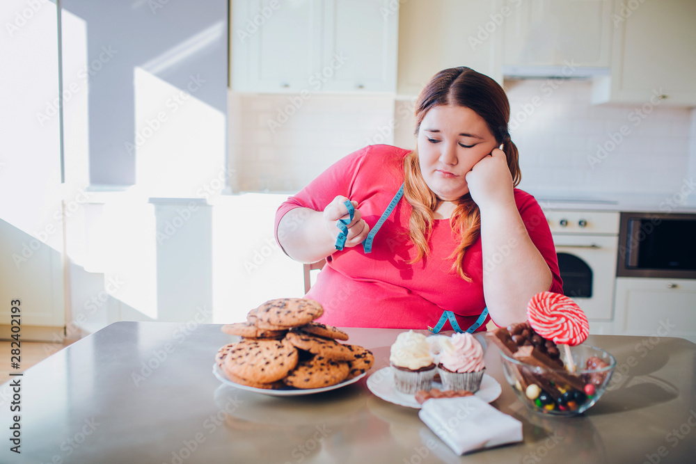 Fat Lady Eating Cookies