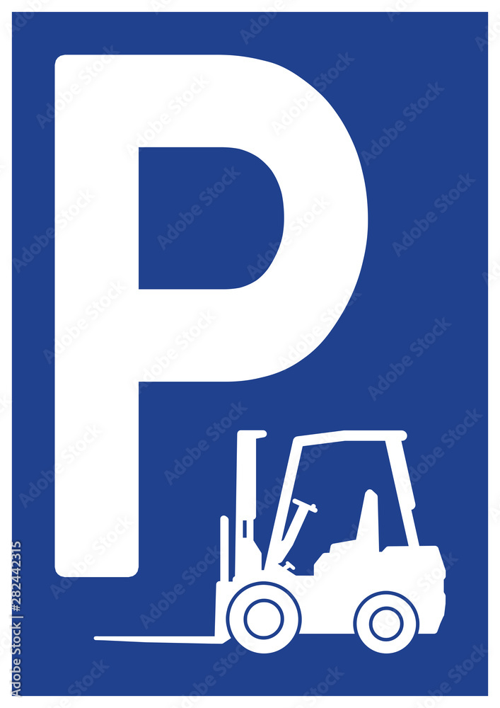spr112 SignParkRaum - german - Parkplatz: Parken für Gabelstapler ...