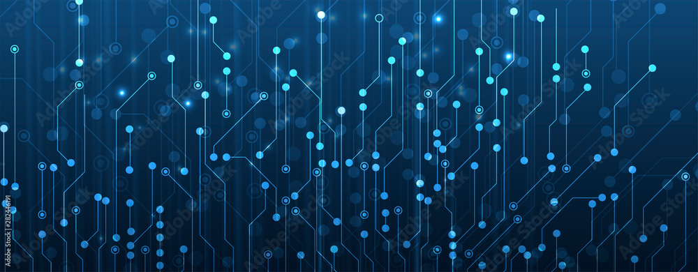 abstract structure circuit computer technology business background ...