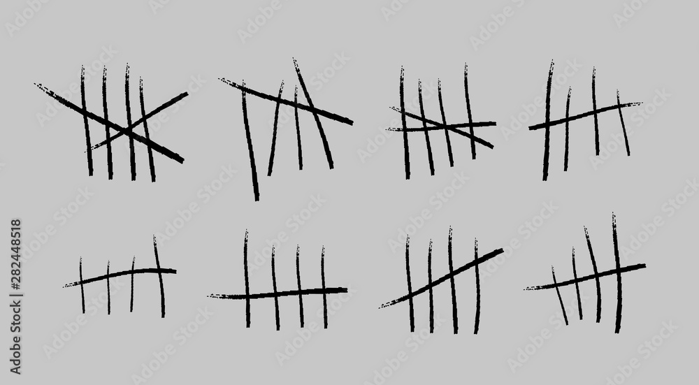 Poster Prison symbols, Jail tally marks – Wall Art | UkPosters