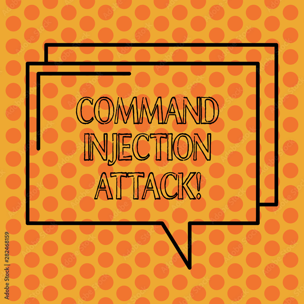 Writing note showing Comanalysisd Injection Attack. Business photo showcasing execution of ...
