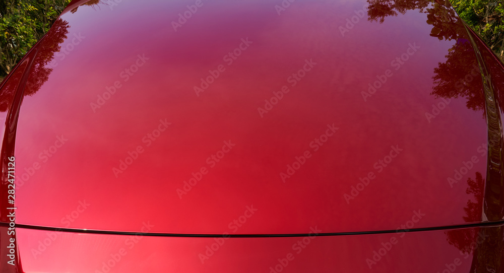 Red Metallic Car Paint