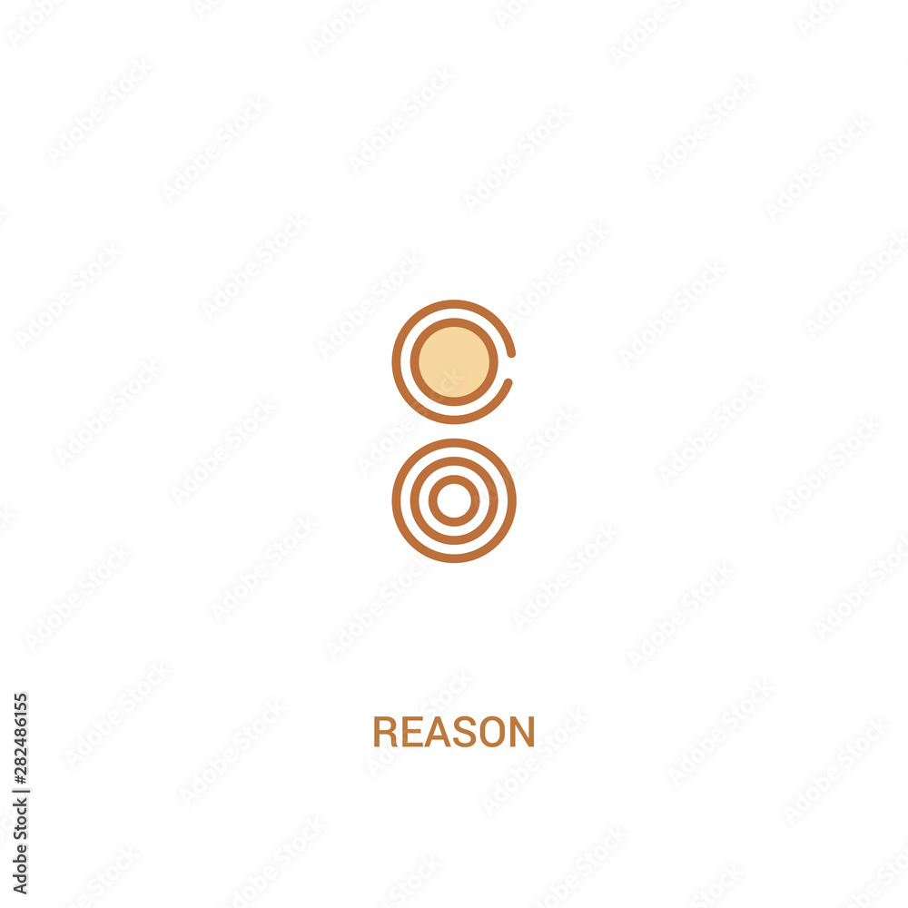 reason concept 2 colored icon. simple line element illustration ...