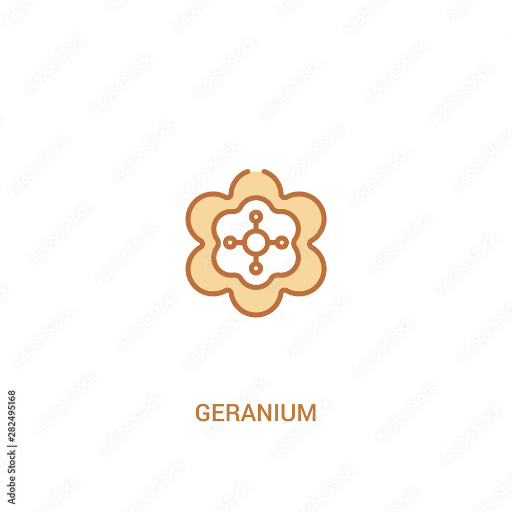 geranium concept 2 colored icon. simple line element illustration ...