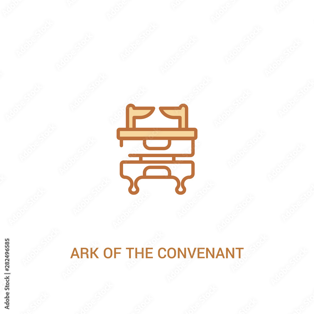 ark of the convenant concept 2 colored icon. simple line element ...