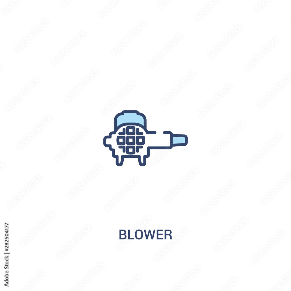 Vecteur Stock blower concept 2 colored icon. simple line element ...