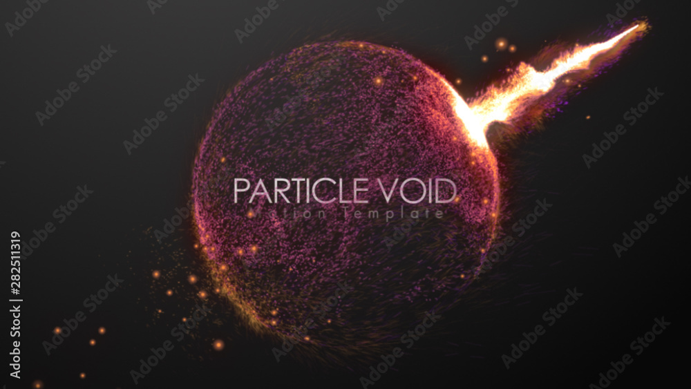 Particle Void Title Stock Template | Adobe Stock