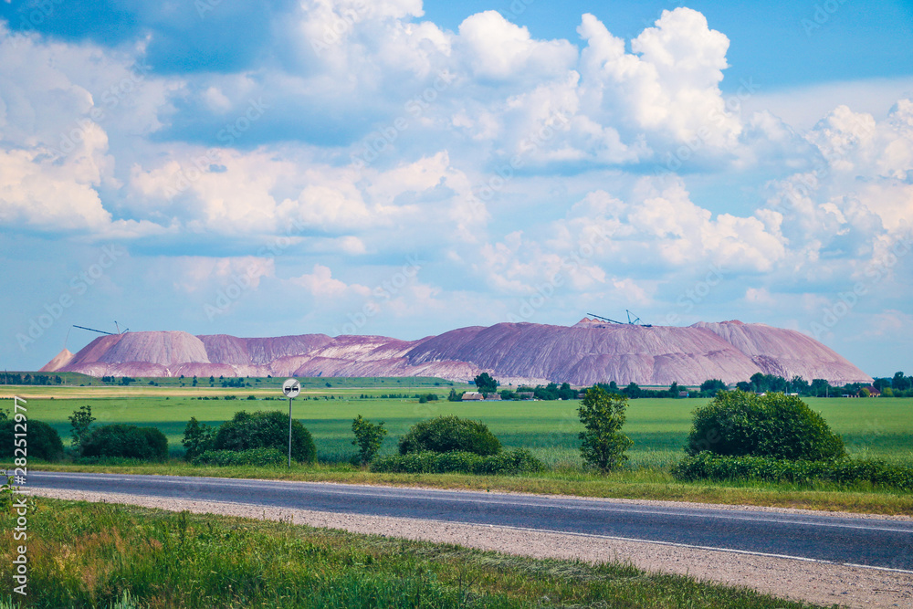 Terrikon or terrikonik - dump, artificial embankment from waste rock ...