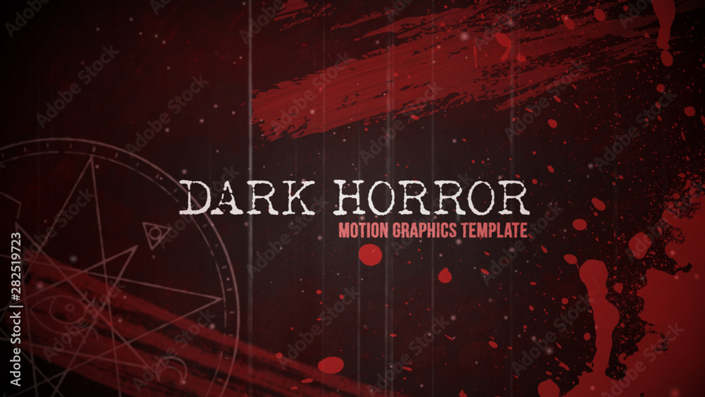 Dark Horror Intro Stock Template | Adobe Stock