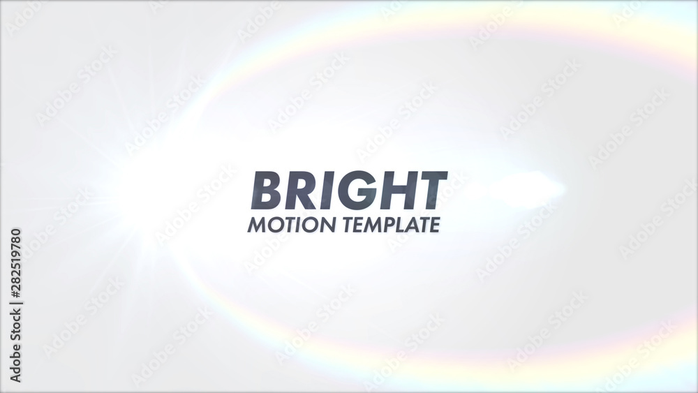 Bright Motion Template Stock Template | Adobe Stock