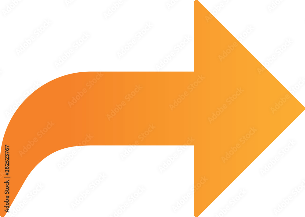 Orange Arrow Icon