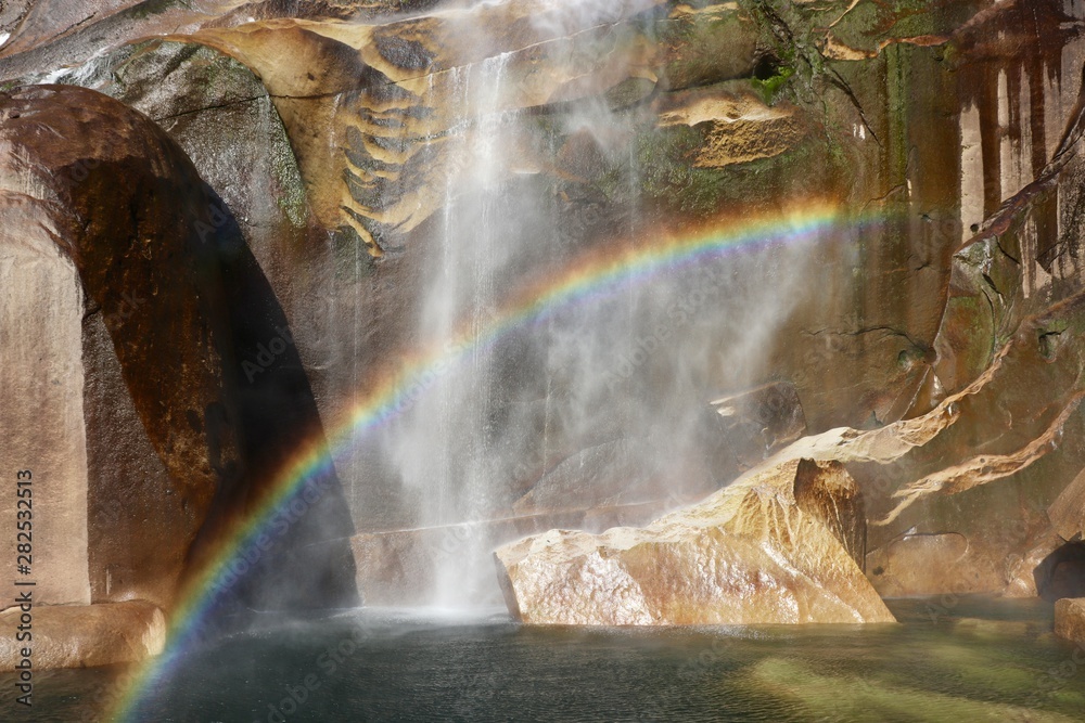 Rainbow Waterfall Stock Photo | Adobe Stock