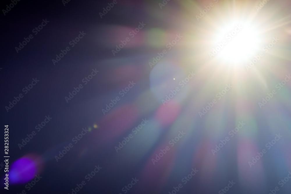 Abstract Beautiful shining background of fantastic multicolored sun ...