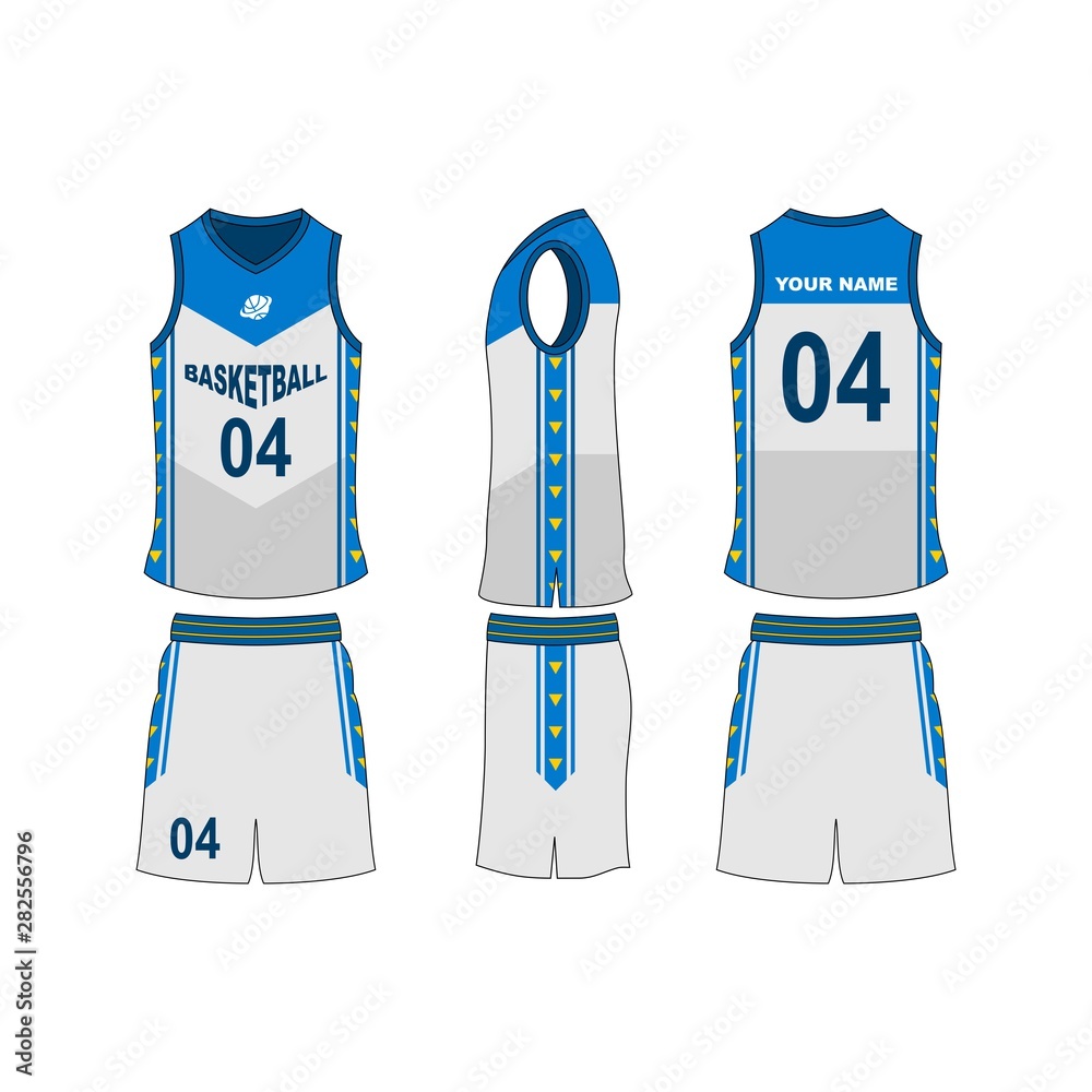 Basketball jersey set template collection. Stock Vector | Adobe Stock