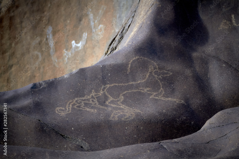 Buddhist Rock Art carving along the routes in Gilgit-Baltistan of ...