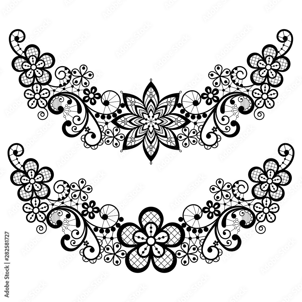 Vintage Lace Pattern Vector