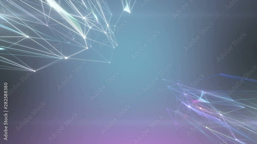 Vidéo Stock Cyber or technology digital landscape background. Footage ...