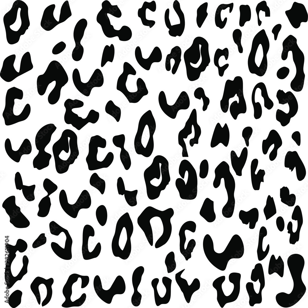 Leopard Spots on white background. suitable for all floors. VECTOR ...