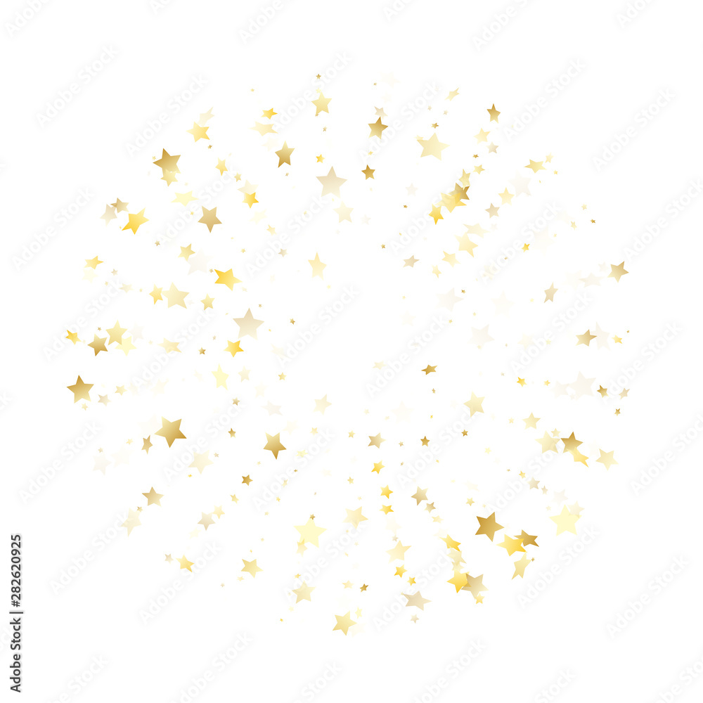 Flying gold star sparkle vector with white background. Stock Vector ...