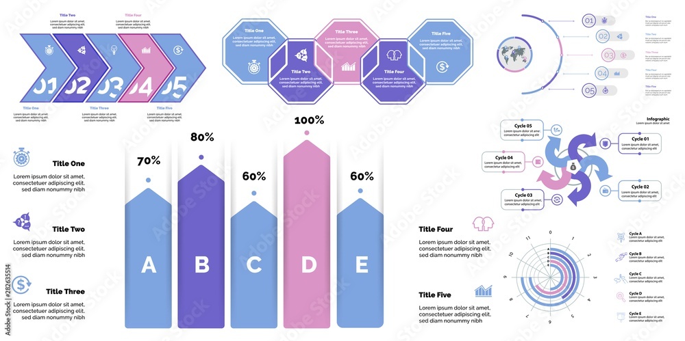 Creative business presentation slide for management concept. Can be used for business project ...