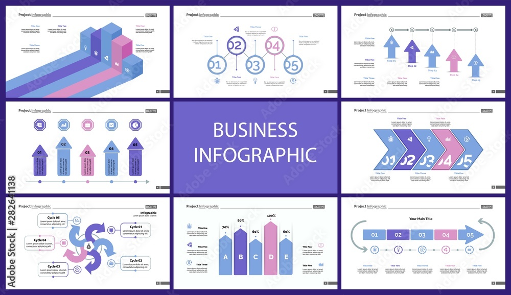 Business inforgraphic design set for management concept. Can be used ...
