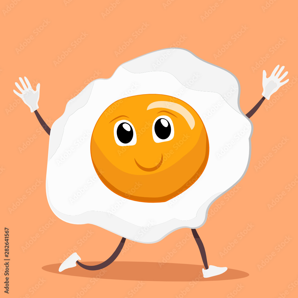 Cartoon Ei Illustration Stock Vector | Adobe Stock