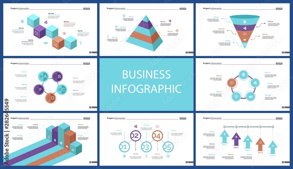 Inforgraphic slide templates for business presentation can be used for ...