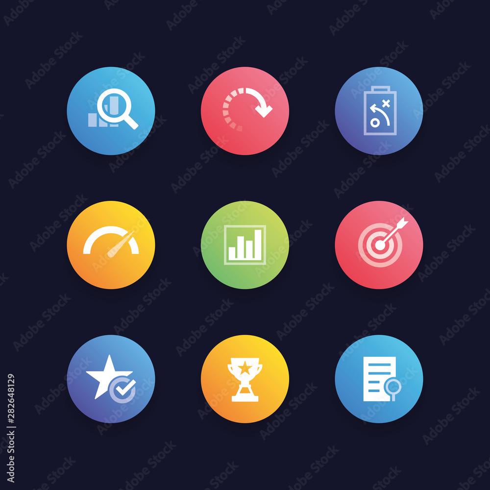 ASSESSMENT FILLING ICON SET Stock Vector | Adobe Stock