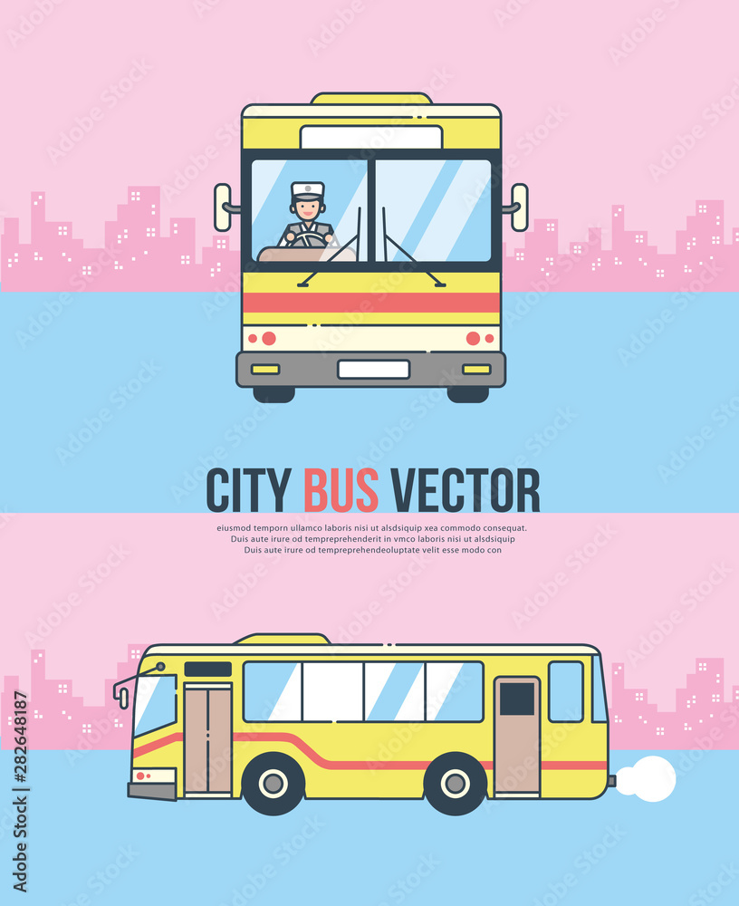 Metro bus vector. business transportation, bus stop, transport city ...