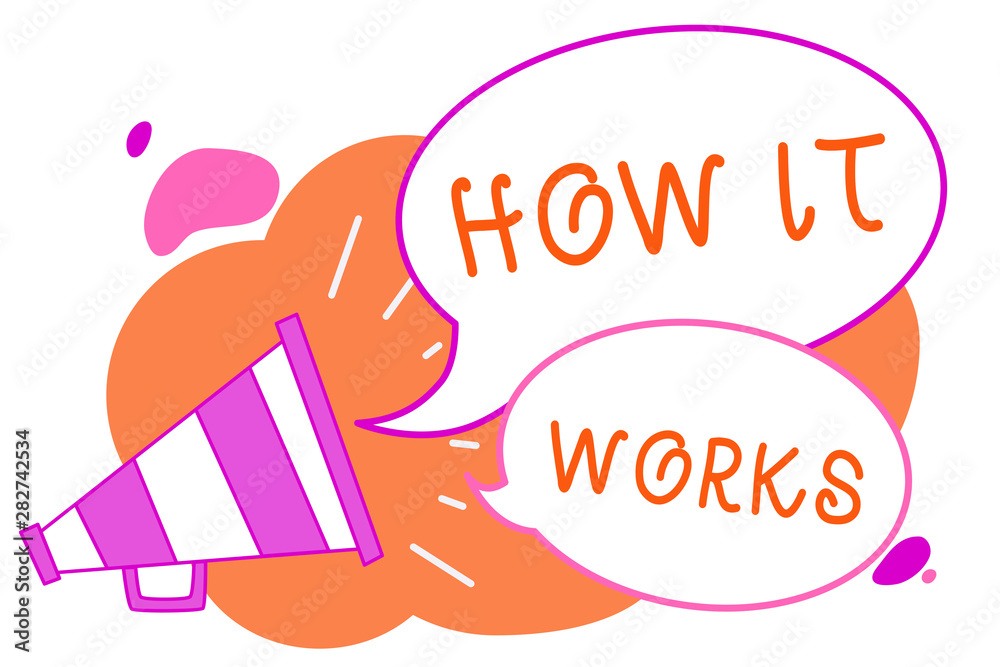 Handwriting text writing How It Works. Concept meaning Used to asked ...