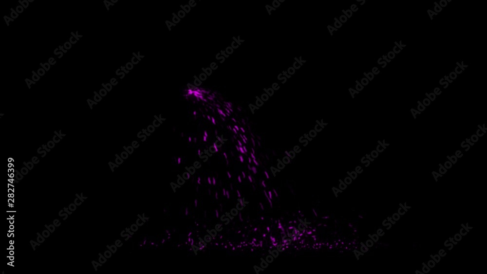 Animated bursting and bouncing realistic sparks as if cutting or ...
