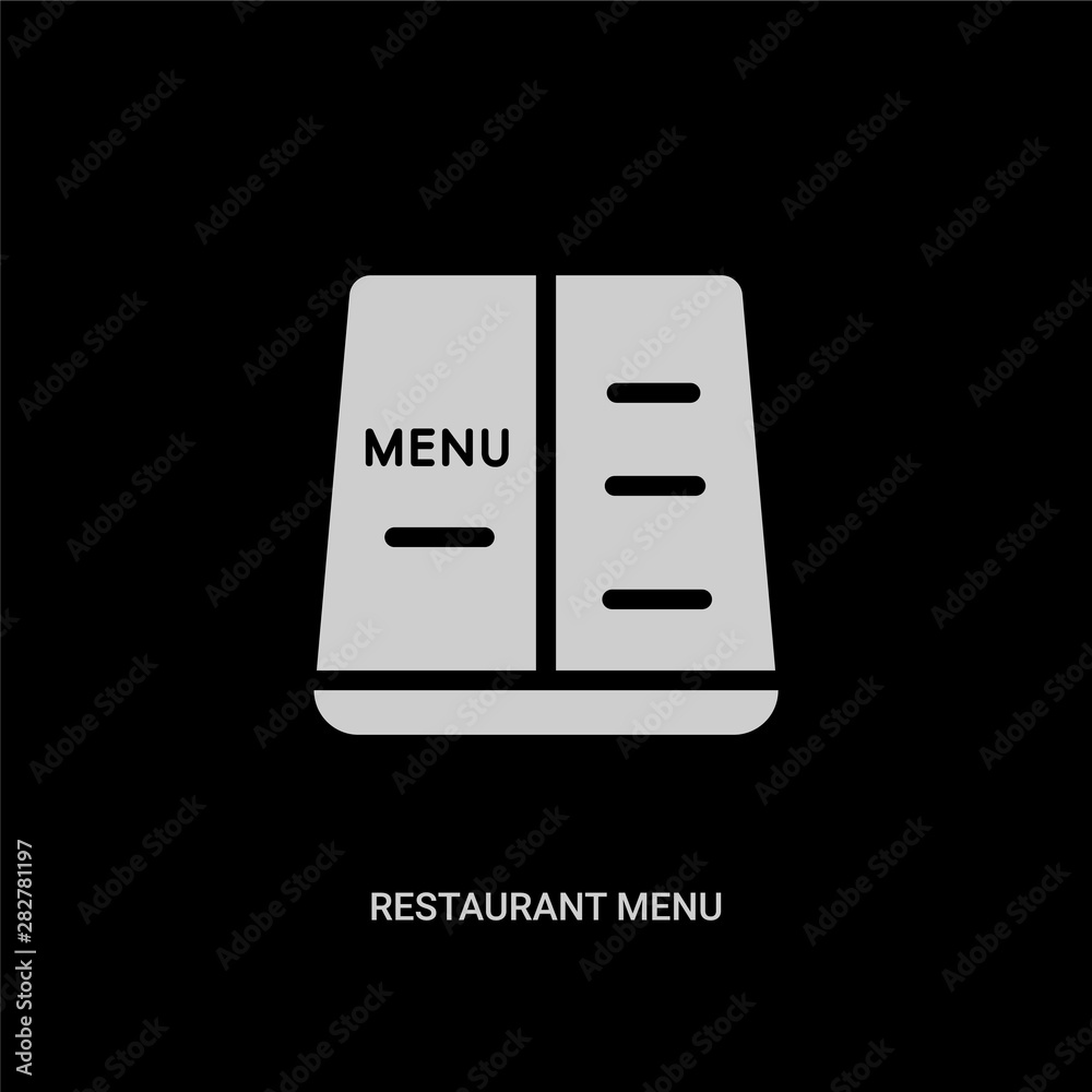 Restaurant Menu Icon Vector