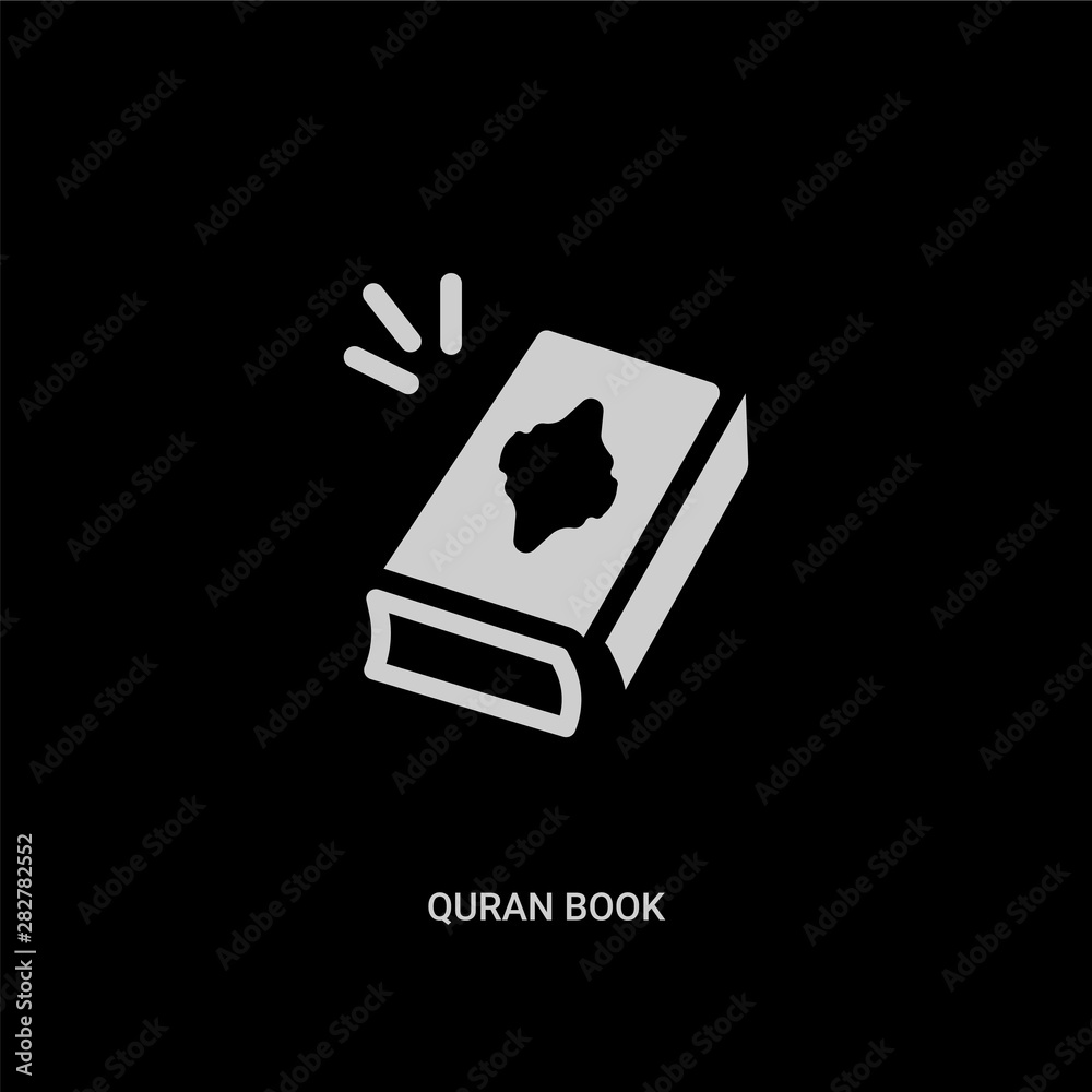 Quran Cover Black And White