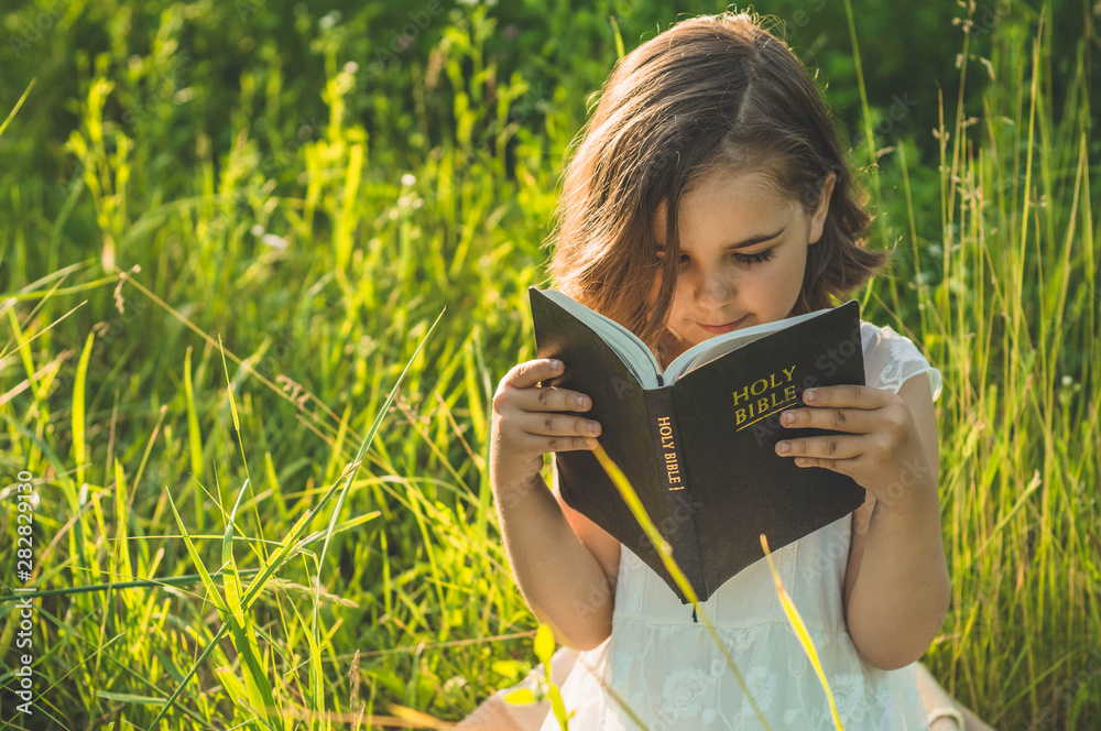 Christian Girl With Bible