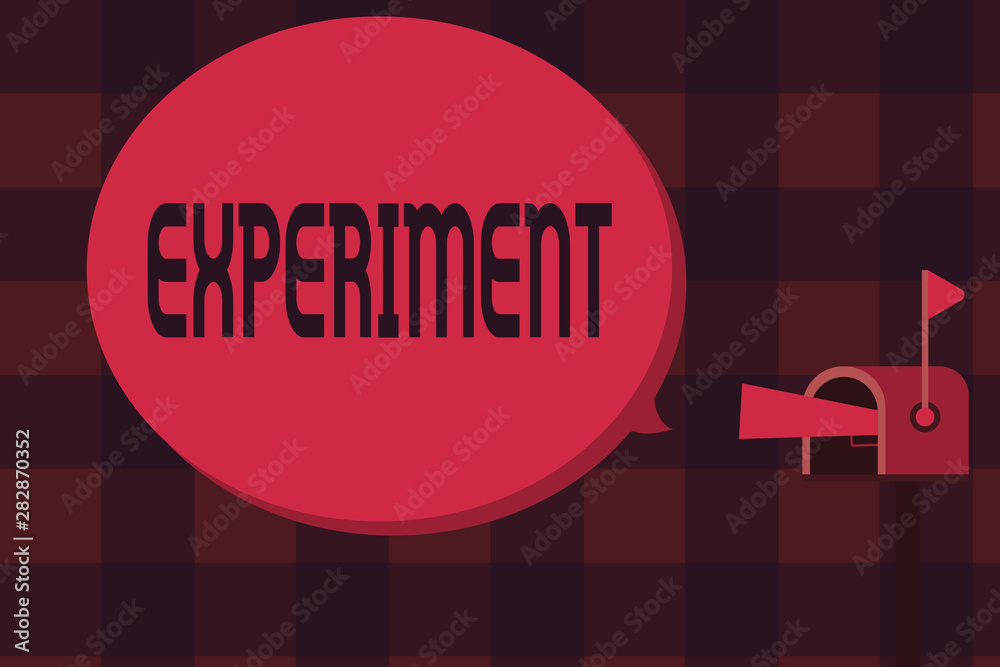 Word writing text Experiment. Business concept for Scientific procedure ...