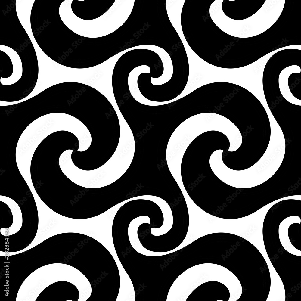 Black And White Swirl Pattern