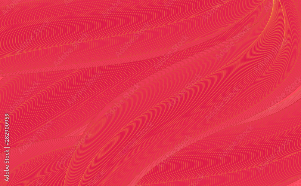 red flow curve modern abstract wallpaper Stock Vector | Adobe Stock