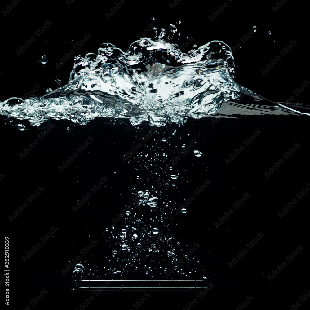 Mobile Phone Water Splash Stock Photo | Adobe Stock