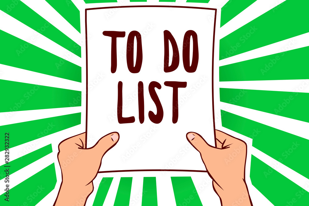 Handwriting text To Do List. Concept meaning A structure that usualy ...