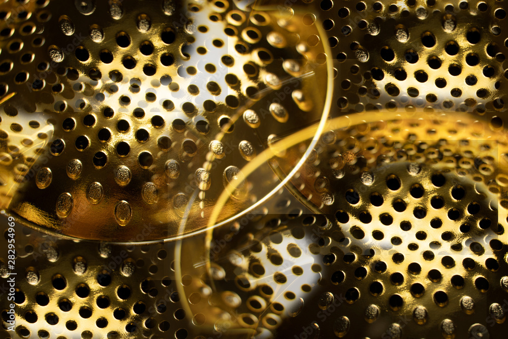 golden gold curve futuristic technology industrial background Stock ...
