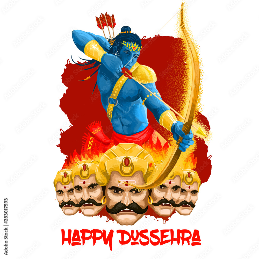 Dussehra Dashain major Hindu festival celebrated at end of Navratri ...