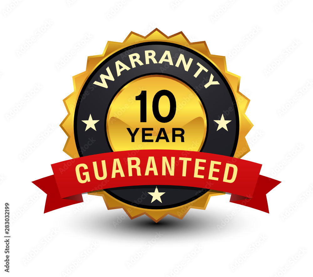 Powerful, high quality, reliable 10 year warranty golden badge, sign ...