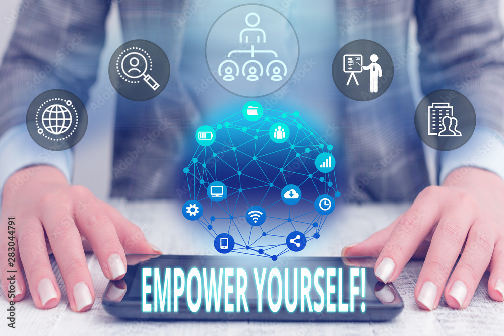 Conceptual hand writing showing Empower Yourself. Concept meaning ...