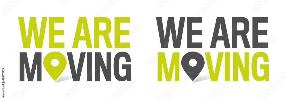 We are moving Stock Vector | Adobe Stock