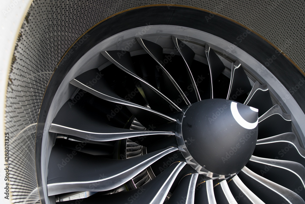 Airbus A320 NEO engine. Modern aircraft. CFM Leap-1A engine. Airplane ...