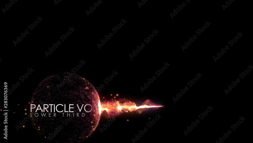 Particle Void Lower Third Stock Template | Adobe Stock