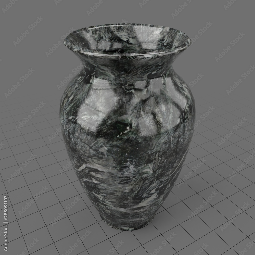 Modern marble vase Stock 3D asset | Adobe Stock
