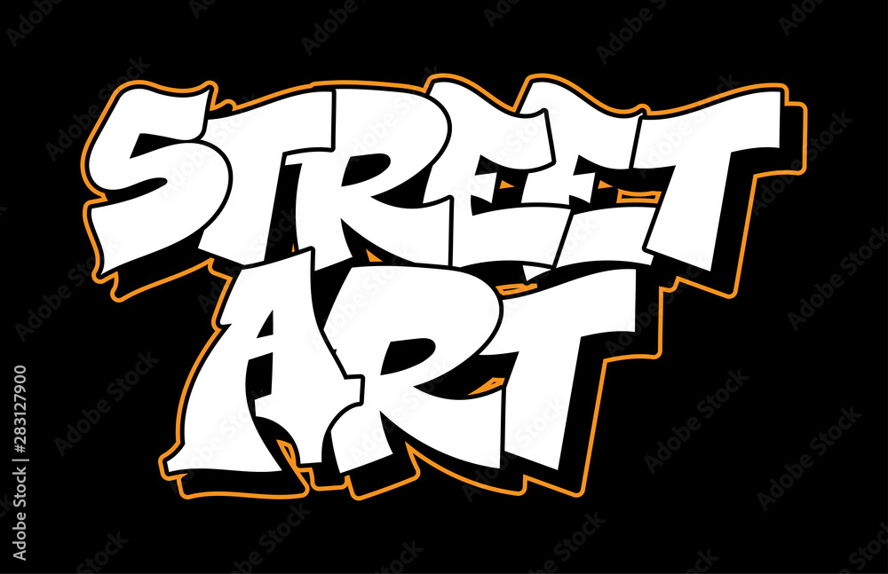 Graffiti style lettering text design Stock Vector | Adobe Stock